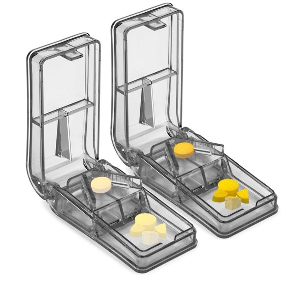 Ustris 2PCS Pill Cutter for Small or Large Pills - Best Multiple Pill ...