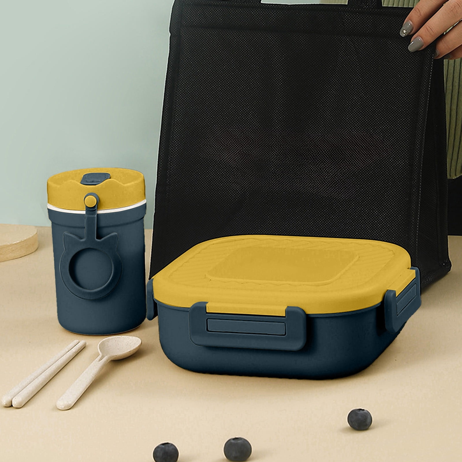 Usupdd Lunch Box Set Lunch Box Clearance (Yellow), Lunch Box Set Lunch ...