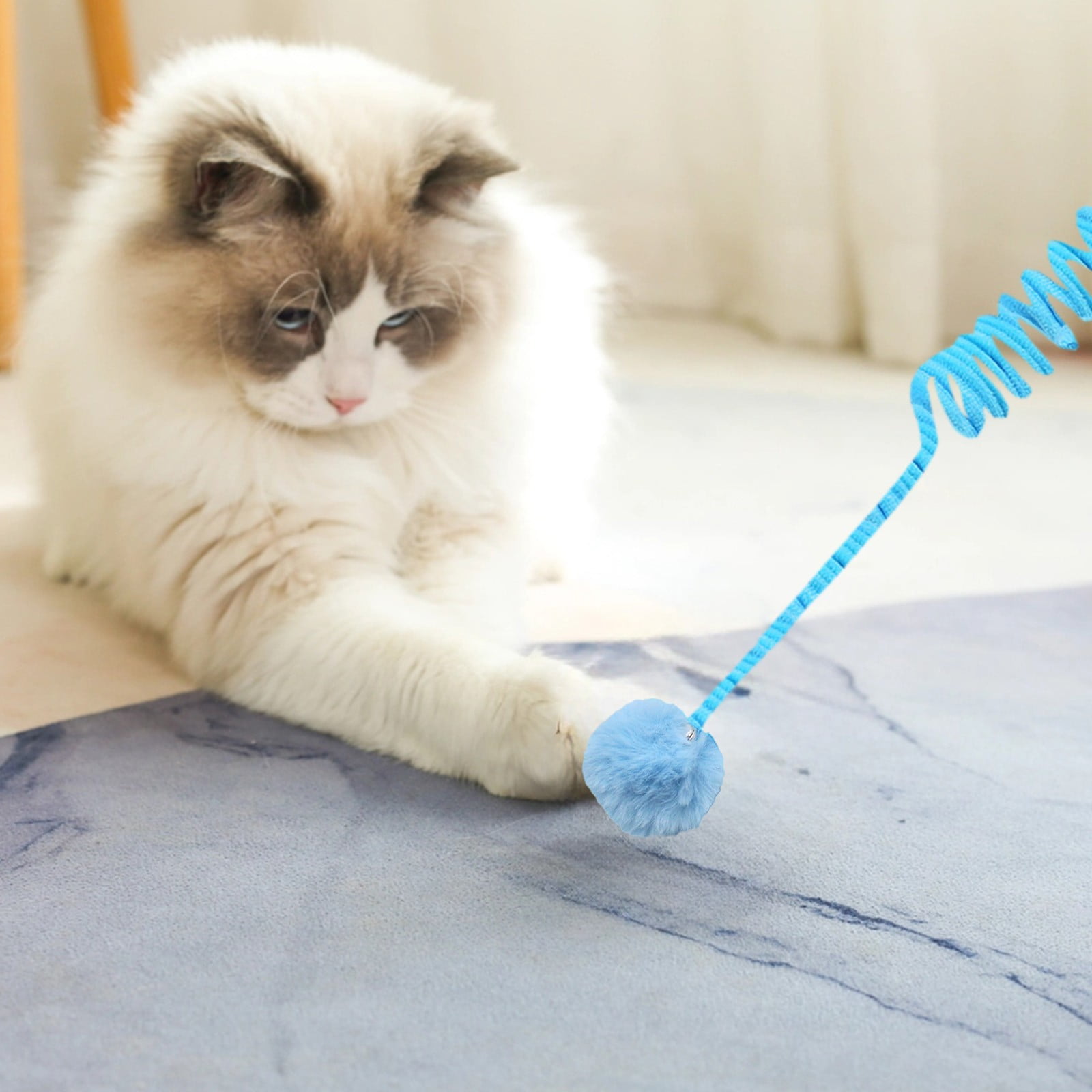 Usupdd Toys for Kids Home Hanging Colored Kitty Toy (Blue), Home Hanging Colored Kitty Toy With ...