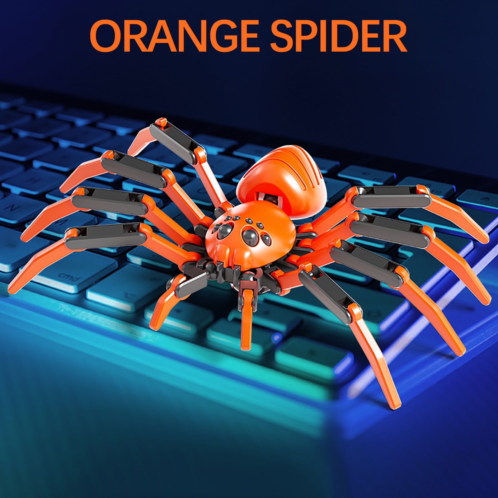 Usupdd Toys for Kids Three Dimensional Movable Joint Spider (Orange ...