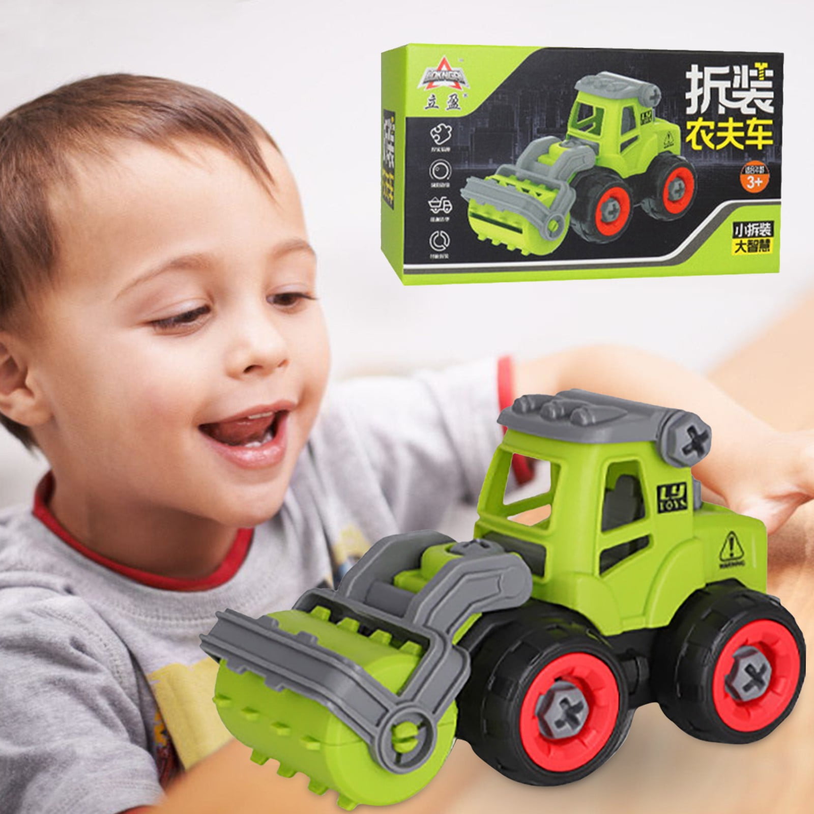 Usupdd Toys for Kids Combination Car Toy Set Disassembly (Green ...