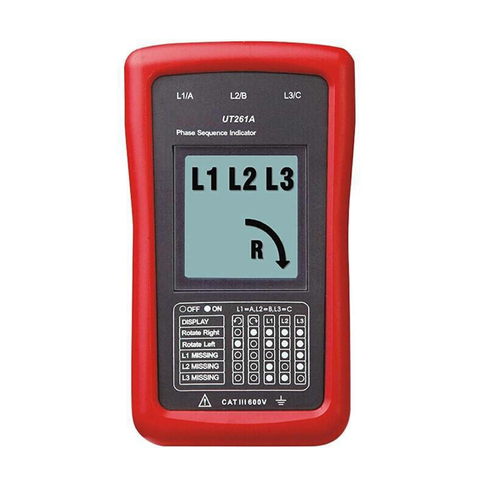 Ut261A 3-Phase Sequences Tester Rotation Meter Phase Sequences ...