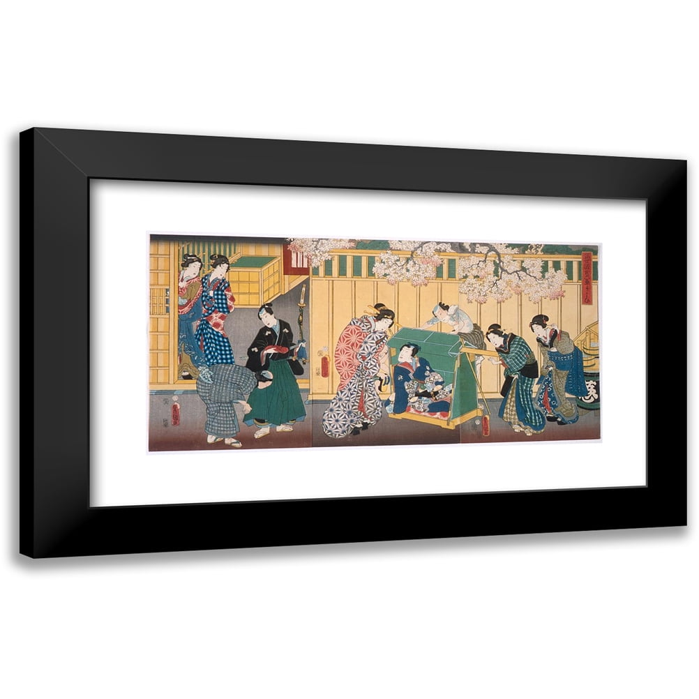 Utagawa Kunisada (Toyokuni III) 14x9 Black Modern Framed Museum Art ...