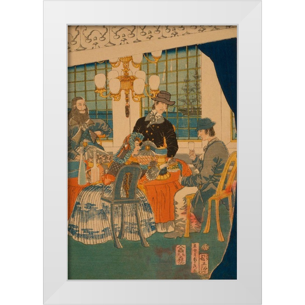 Utagawa, Sadahide 17x24 White Modern Wood Framed Museum Art Print ...