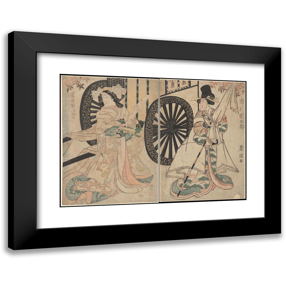 Utagawa Toyohiro 14x11 Black Modern Framed Museum Art Print Titled ...
