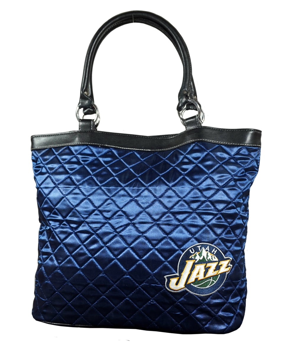 Utah Basketball Jazz Quilted Tote Bag Purse 16" x 5.5" x 12" - Walmart.com