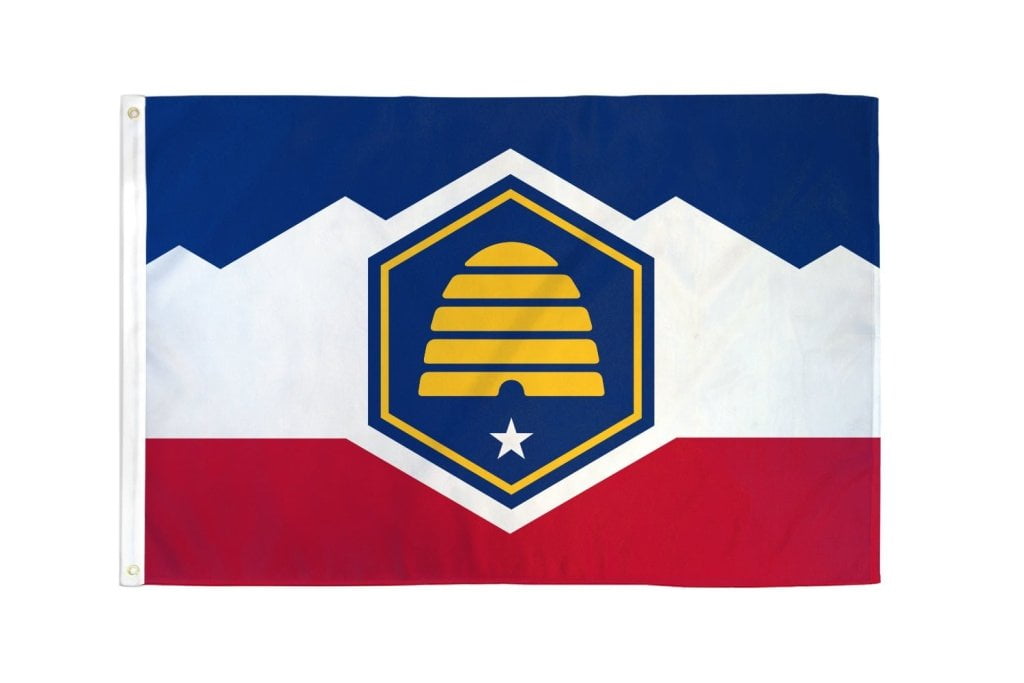 Utah (Beehive) Flag 2x3ft Poly - Walmart.com