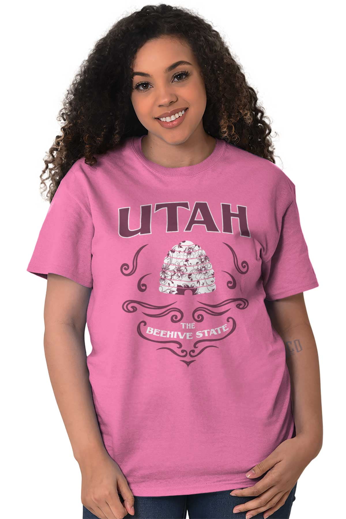 Utah Beehive State Feminine Symbol Women Plus Size Graphic Tee Tees ...