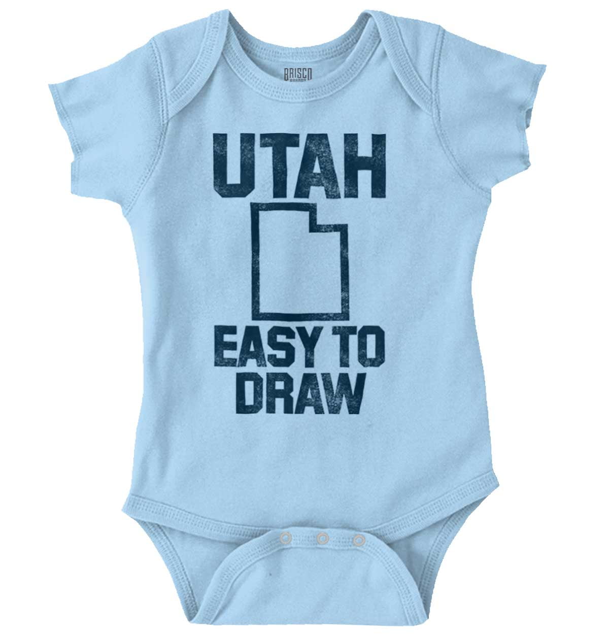 Utah Easy To Draw Beehive State Romper Boys or Girls Infant Baby Brisco ...