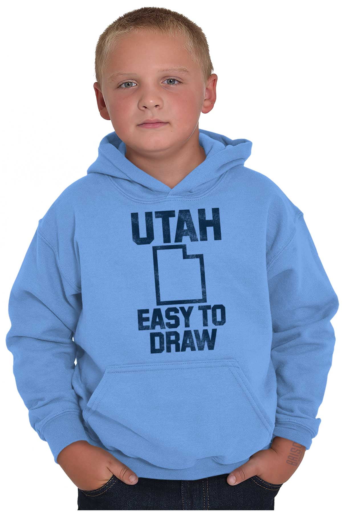 Utah Easy To Draw Beehive State Youth Hoodie Boy Girl Teen Brisco ...