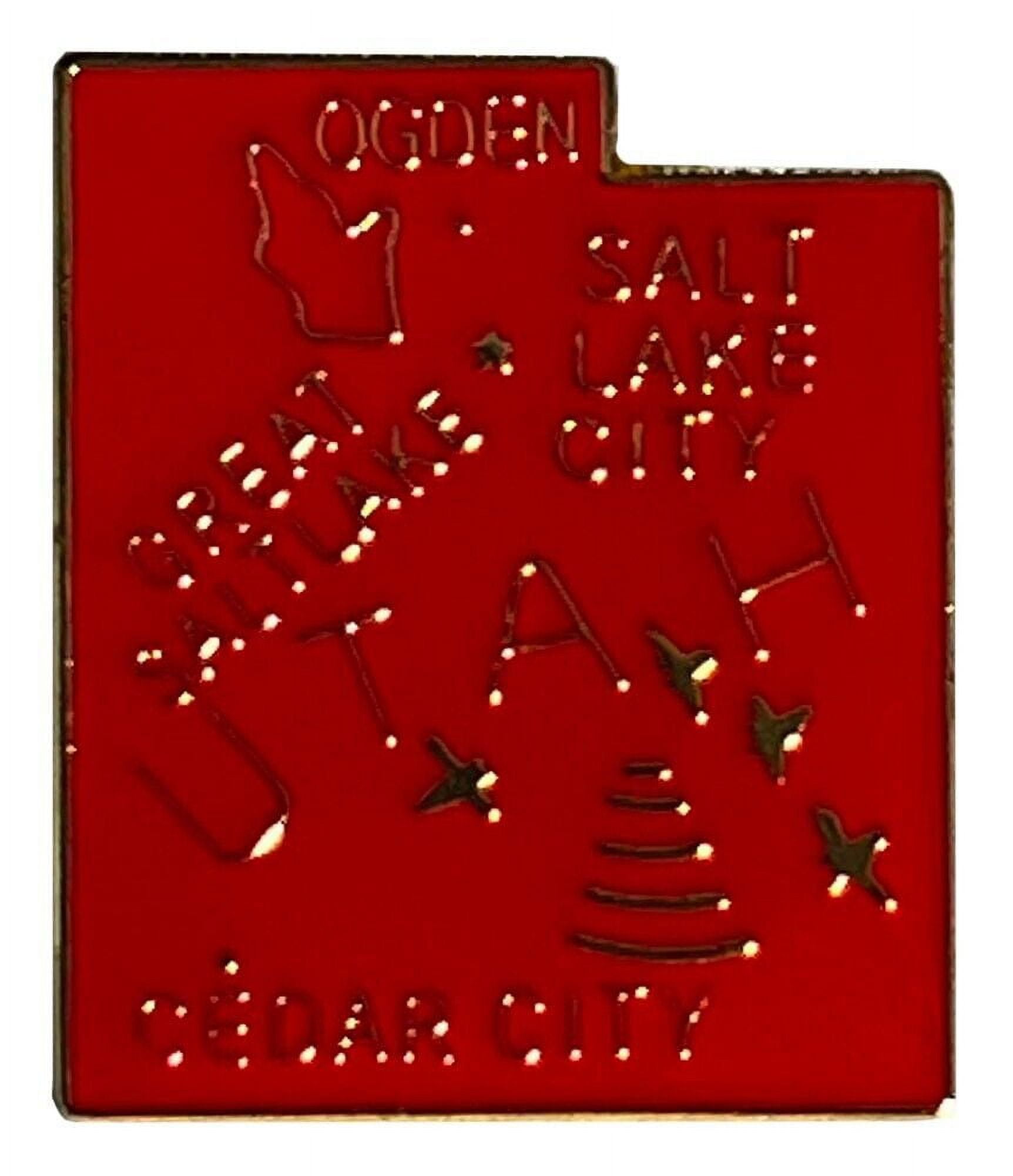 Utah Enamel State Map Hat Cap Lapel Pin (ACE - 645) - Walmart.com