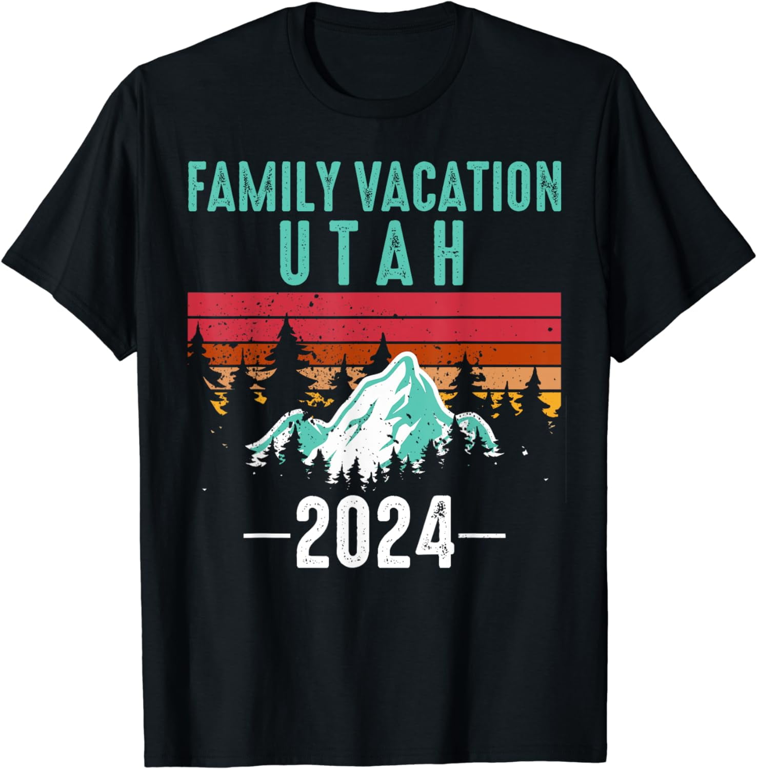 Utah Family Vacation 2024 Mountain Camping Trip Retro T-Shirt - Walmart.com