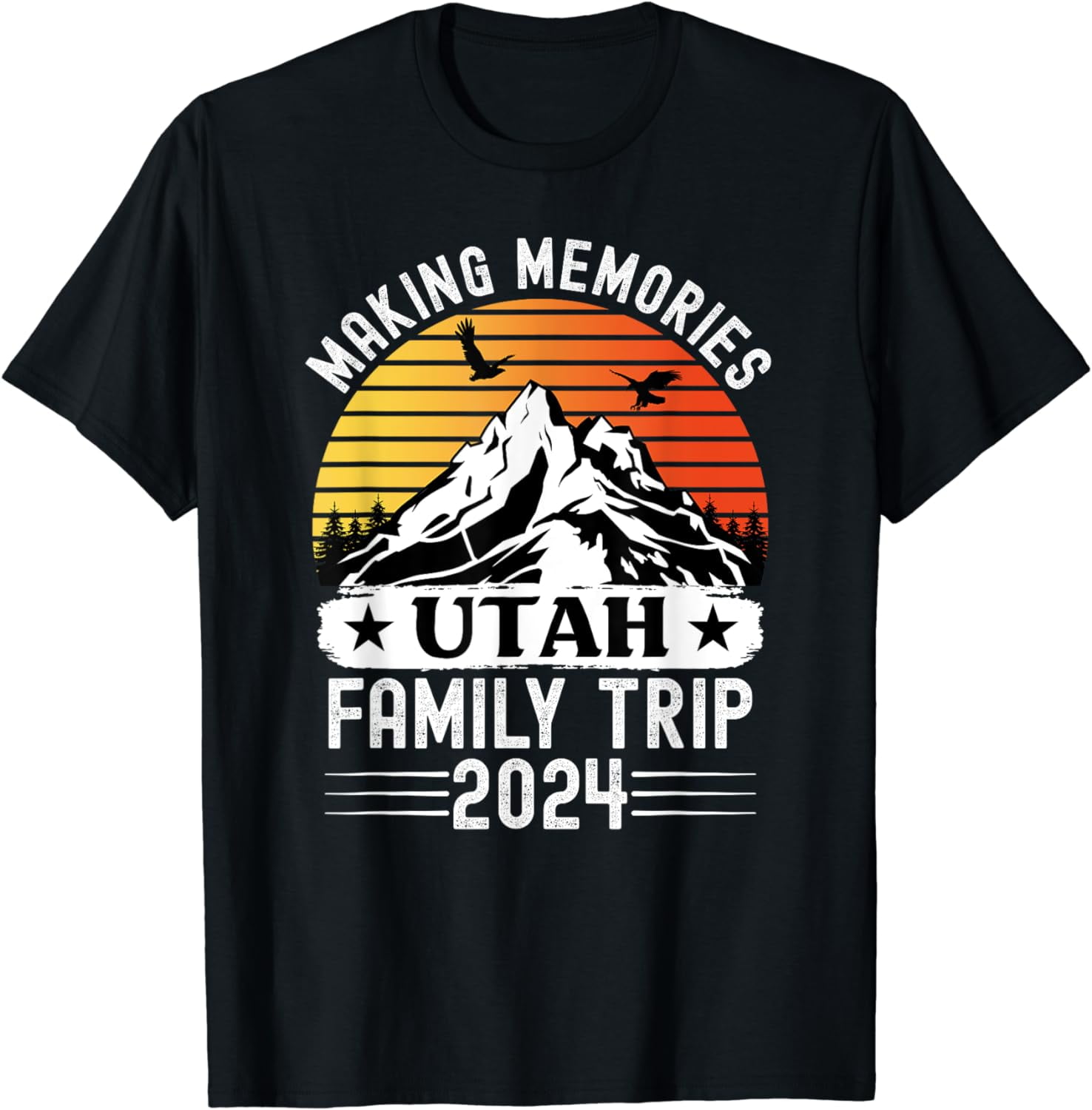 Utah Family Vacation 2024 Mountains Camping Family Trip T-Shirt ...