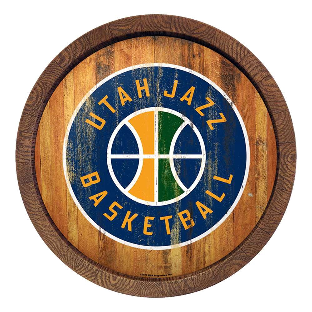 Utah Jazz: Logo - "Faux" Barrel Top Sign - Walmart.com