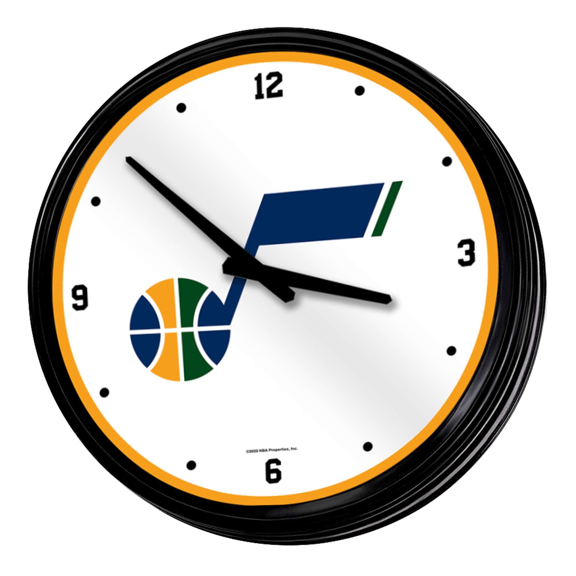 Utah Jazz 18.75" Retro Lighted Wall Clock - Walmart.com