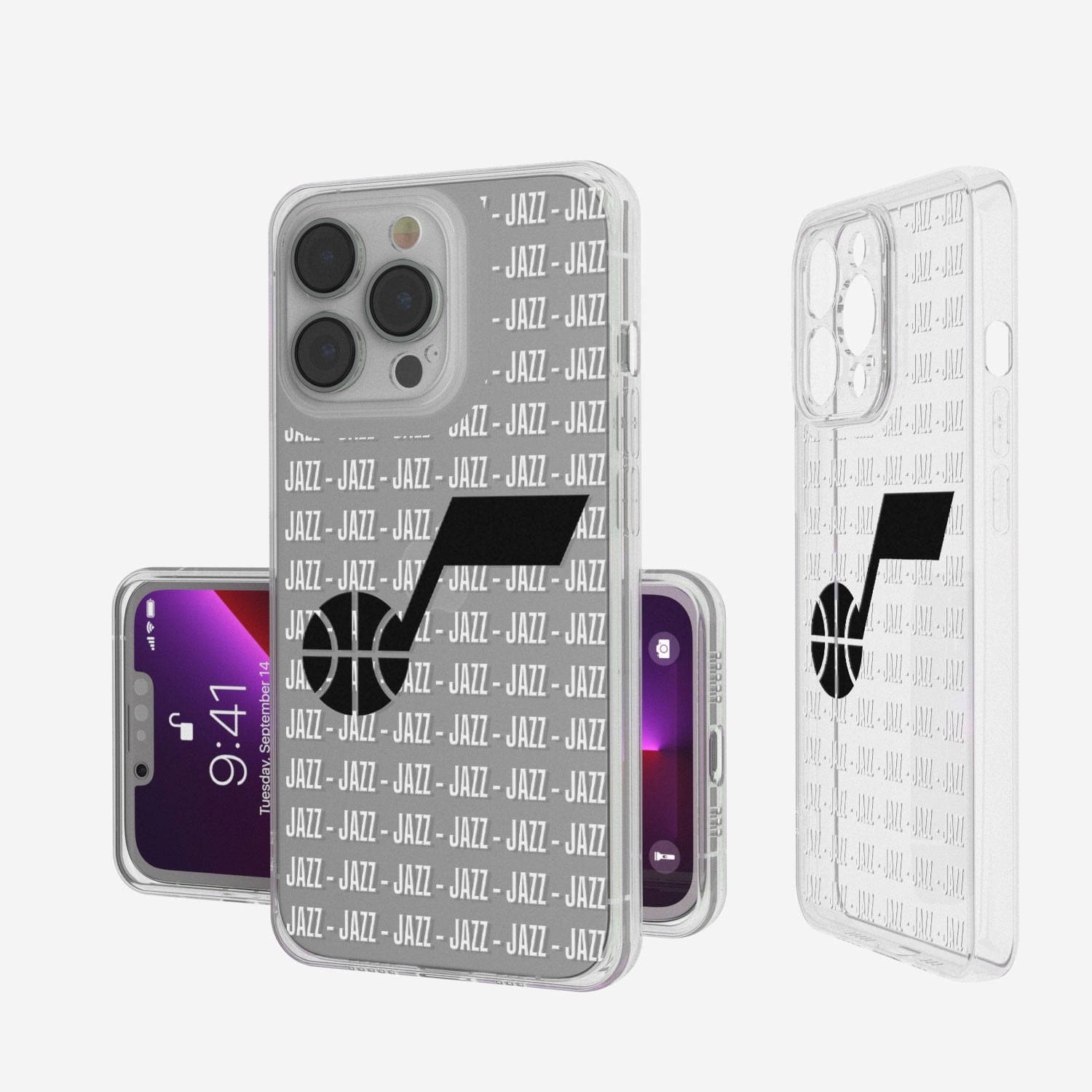 Utah Jazz iPhone Clear Text Backdrop Design Case - Walmart.com