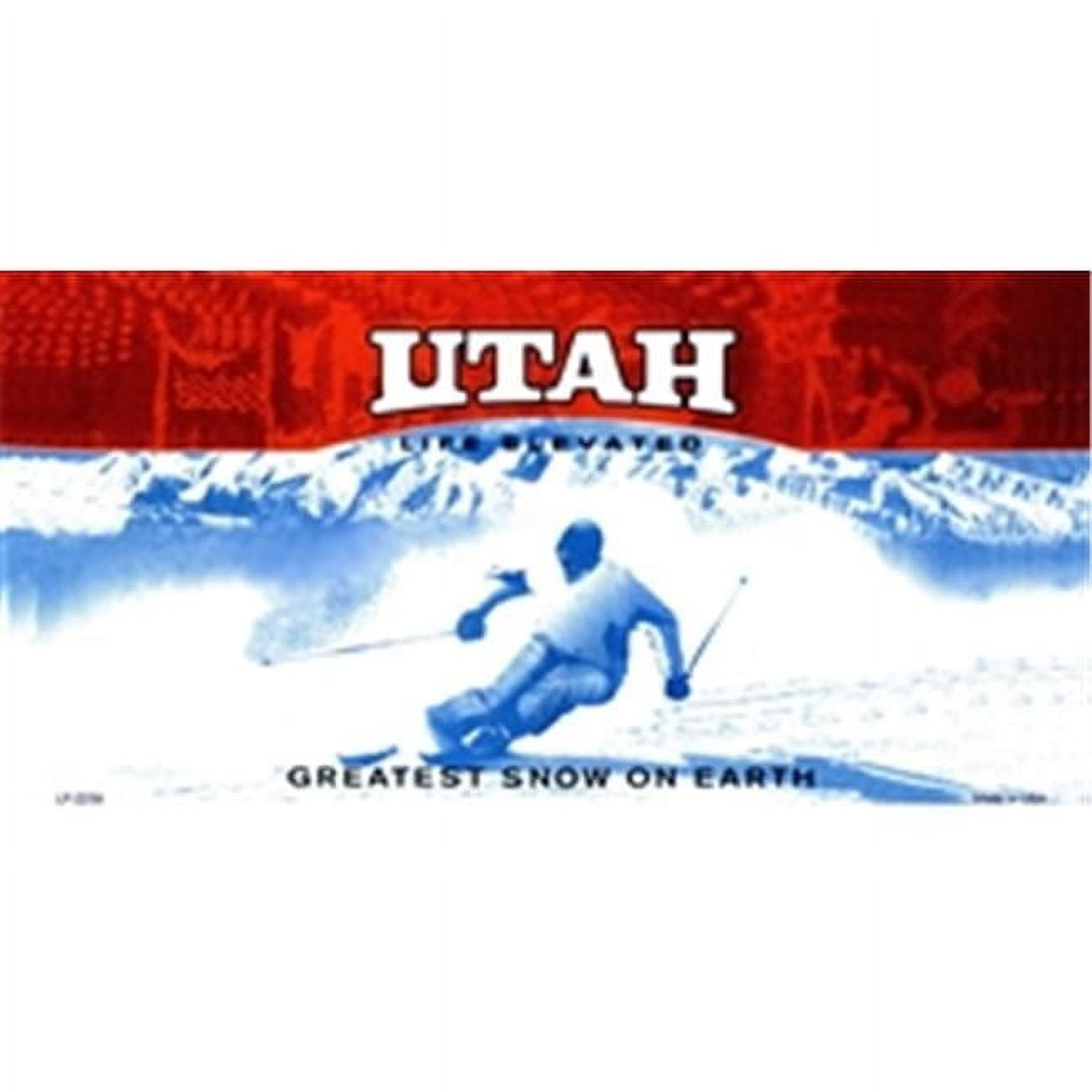 Utah Life Elevated Metal License Plate - Walmart.com