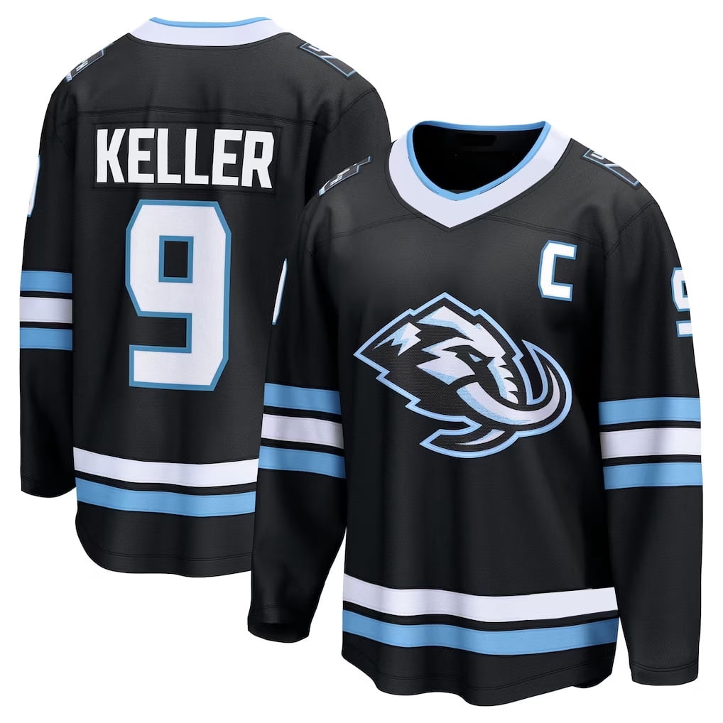 Utah Mammoth Jersey Fashion Harajuku V-Neck Long Sleeve Clothes Casual ...