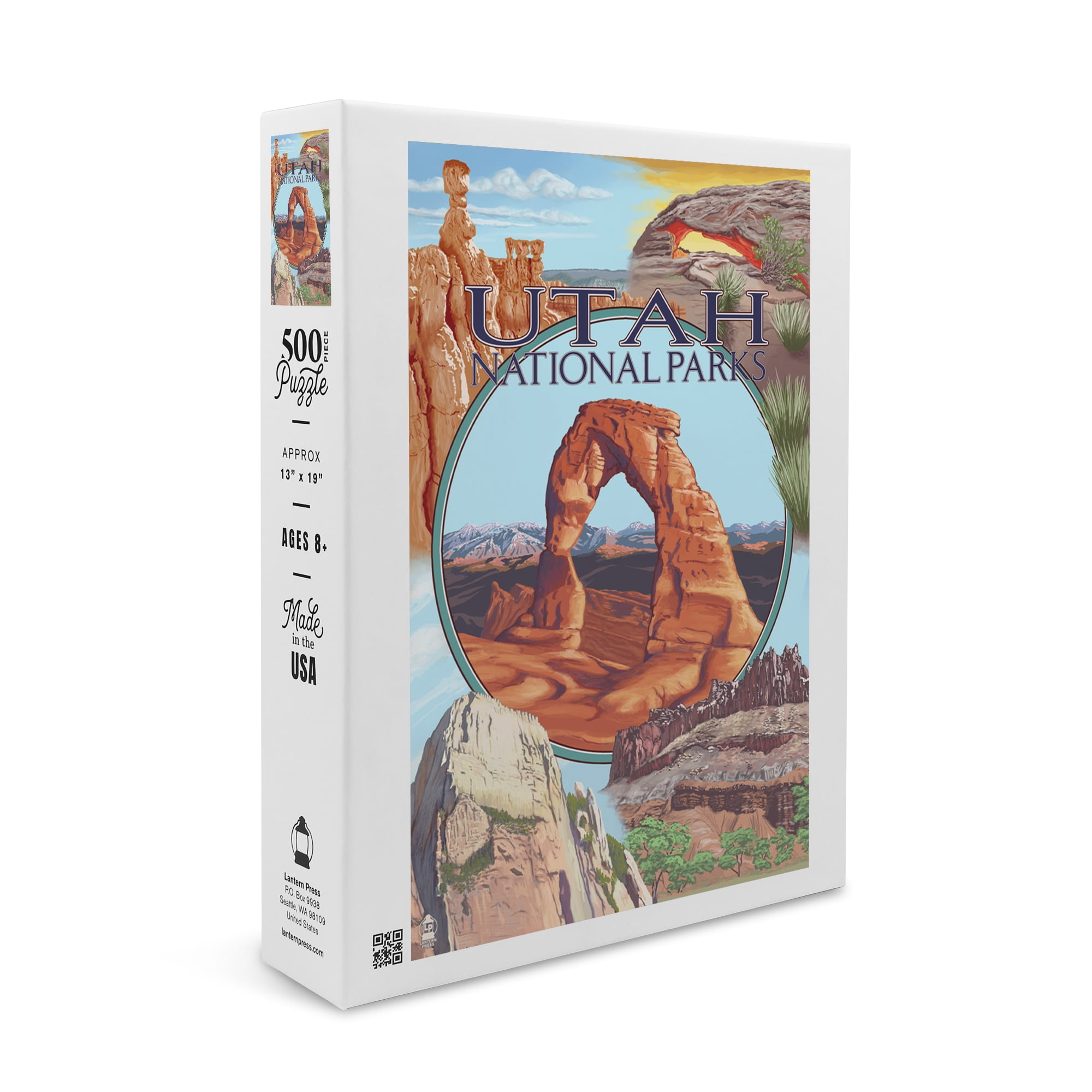 Utah National Parks, Delicate Arch Center (19x27 inches, Premium 500 ...