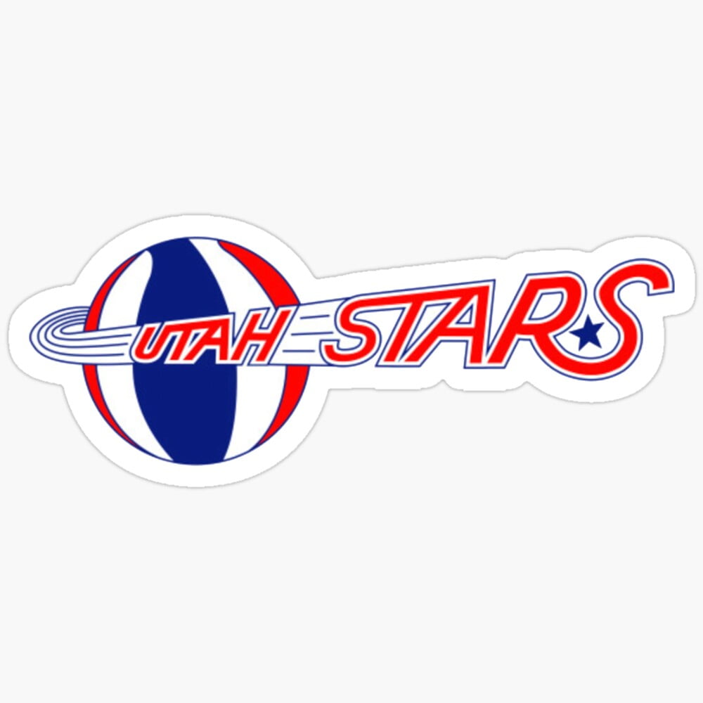 Utah Stars American Basketball Association Vintage Logo Sticker ...
