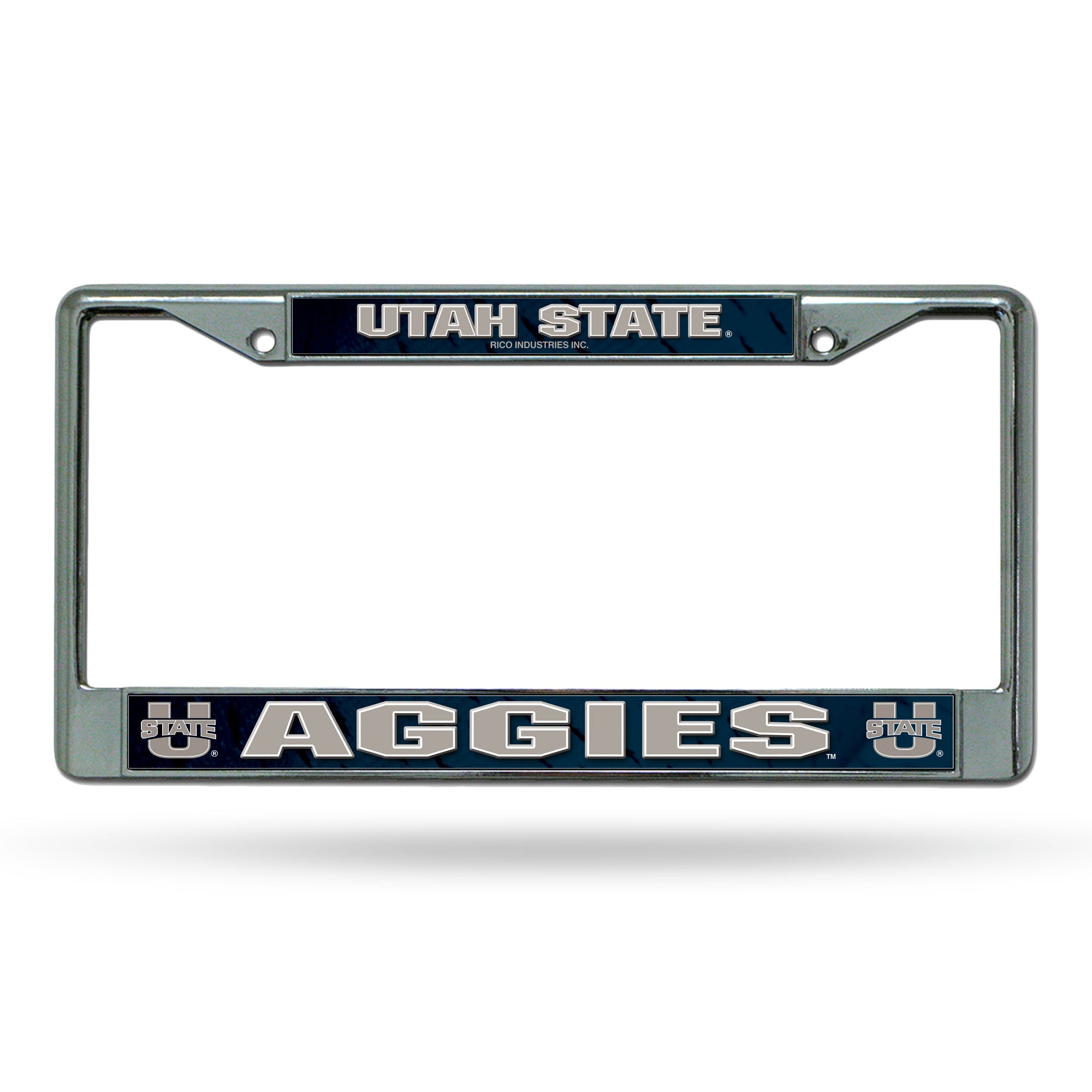 Utah State Aggies Heavy-Duty Chrome Metal License Plate Frame - Walmart.com