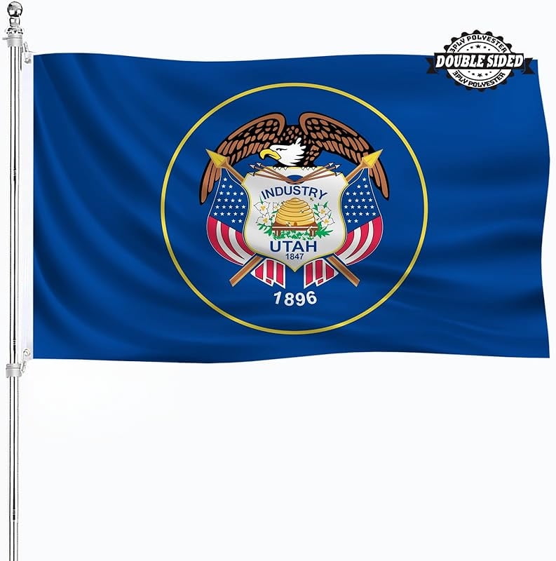 Utah State Flag 3x5 Double Sided Flags Outdoor Heavy Duty 3 Ply ...