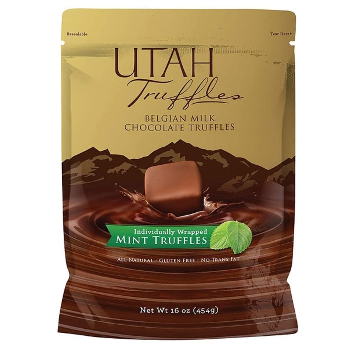 Utah Truffles - Bite Size Mint Truffle Chocolate, 16oz, 32ct - Walmart.com