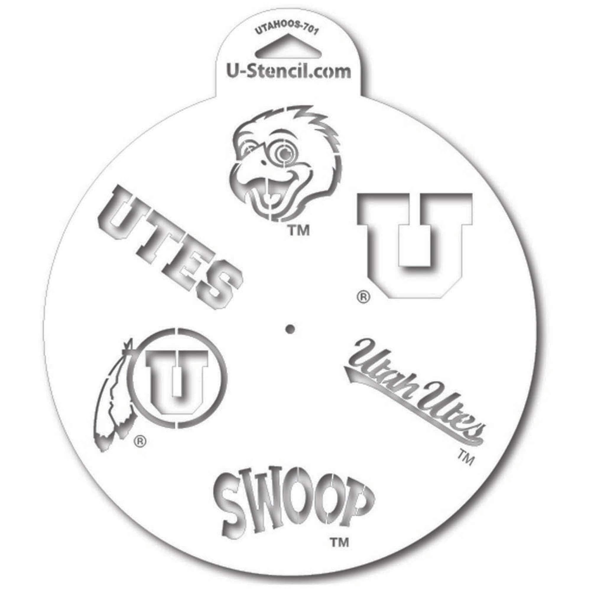 Utah Utes Fanatic Stencil Wheel - Walmart.com