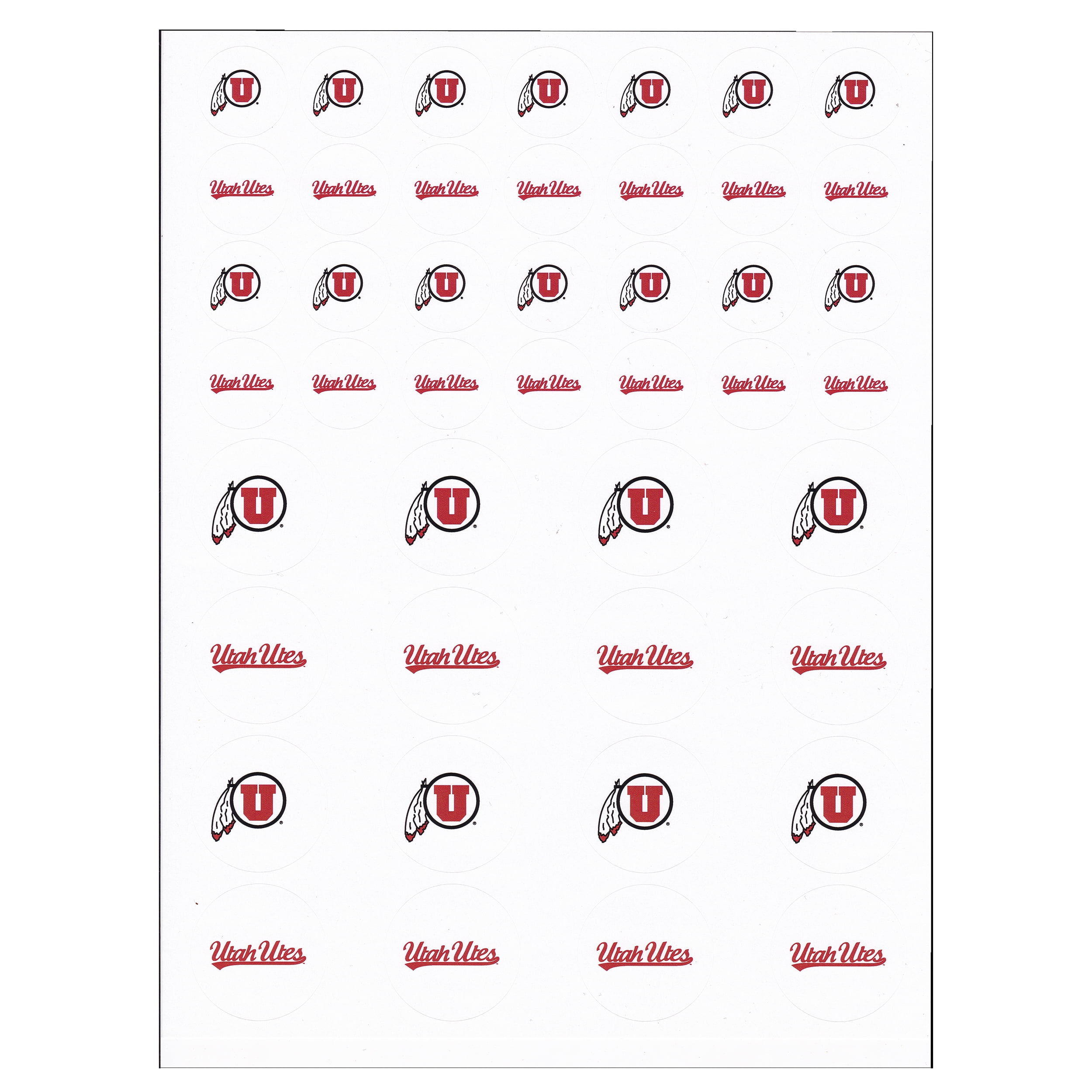 Utah Utes Small Sticker Sheet - 2 Sheets - Walmart.com