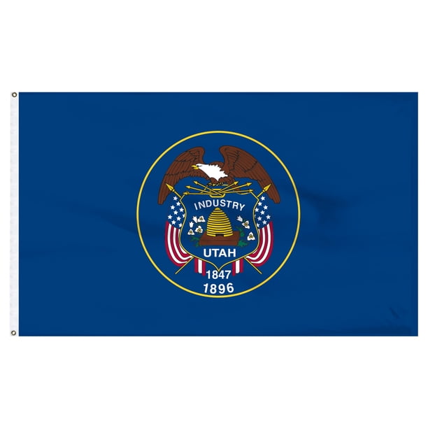 Utah flag 4 x 6 feet nylon - Walmart Business Supplies