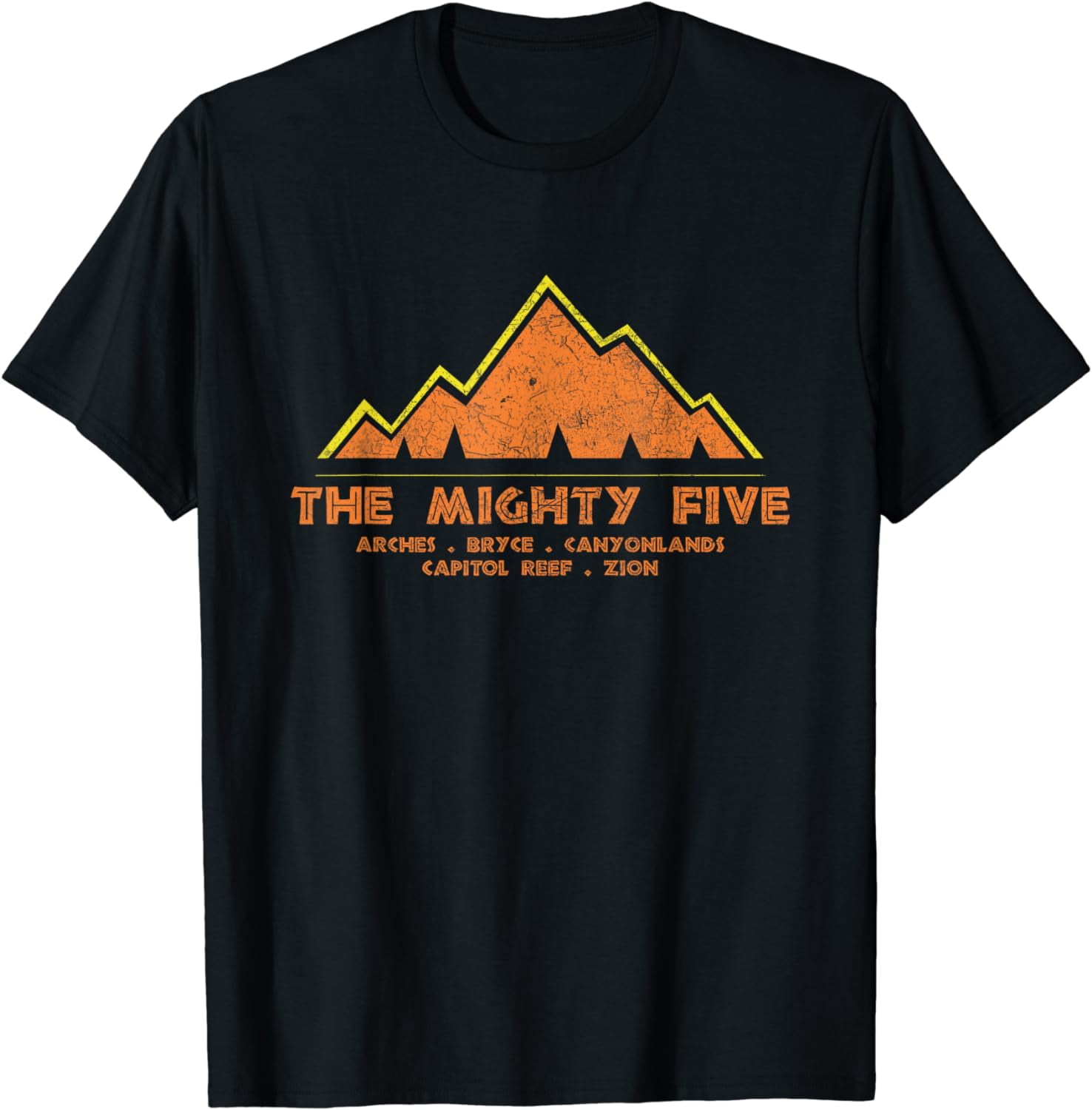 Utahs The Mighty Five National Parks Cotton T-Shirt - Walmart.com