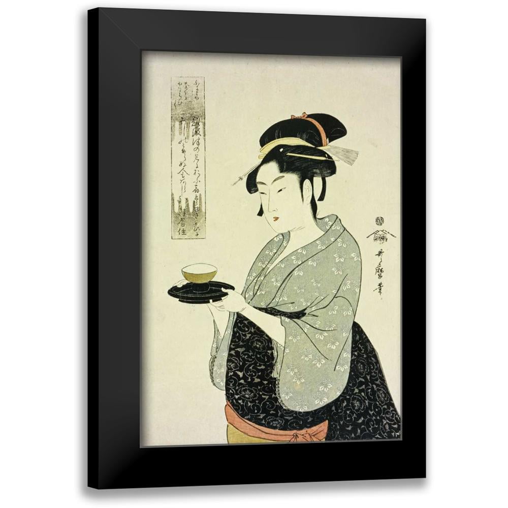 Utamaro, Kitagawa 11x14 Black Modern Framed Museum Art Print Titled ...