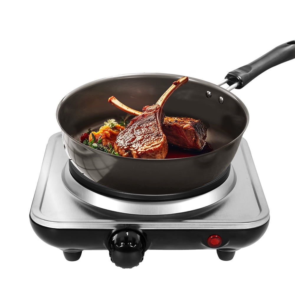 "Uten Portable Stove, 1000W Electric Single Burner with 6"" Cast Iron ...