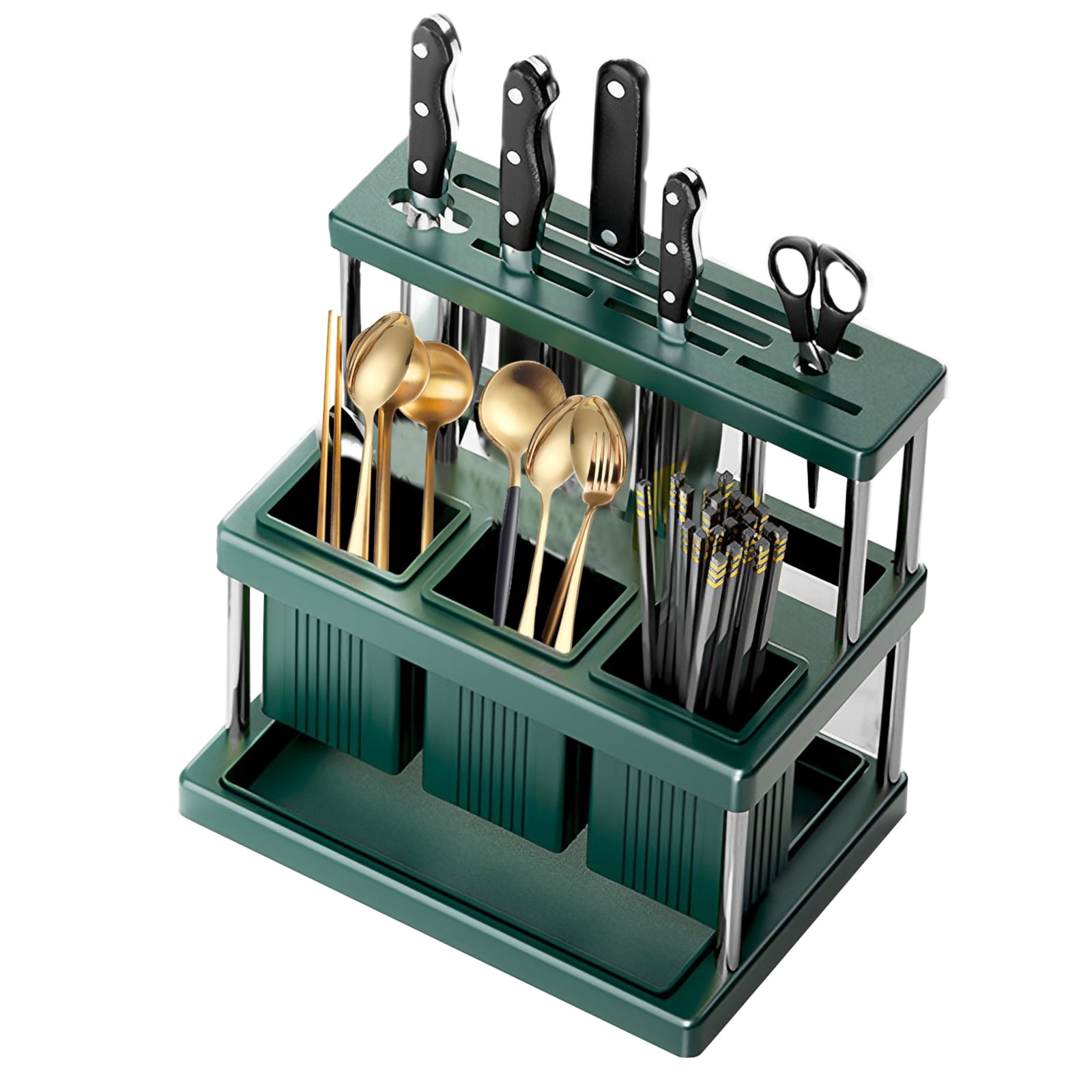 Utensil Drying Rack Detachable Cutlery Holder Space Saving Utensil ...