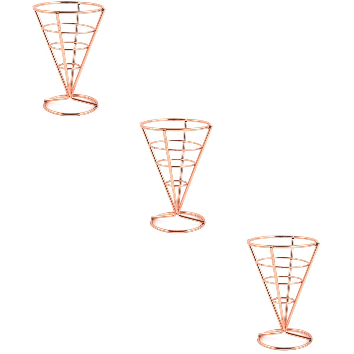 Utensil Holder 3 Pieces Fish and Chips Basket Ice Cream Cone Stand Food ...