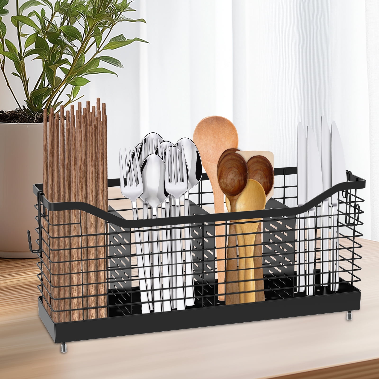 Utensil Holder Metal Counter Utensil Holder Large Capacity Counter ...