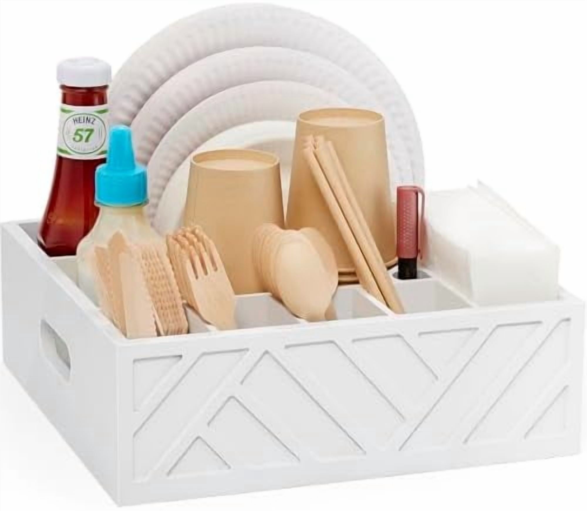 Utensil Holder for Party-Paper Plate Dispenser and Holders for ...