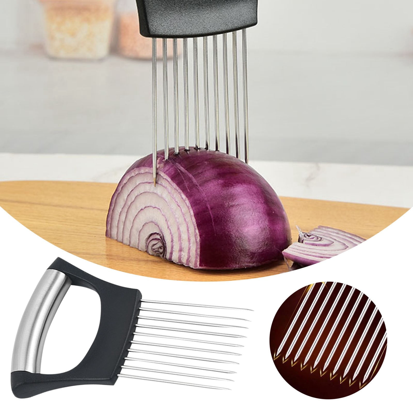 Utensil Holder Stainless Steel Onion Slicer 2024 New Onion Slicer ...