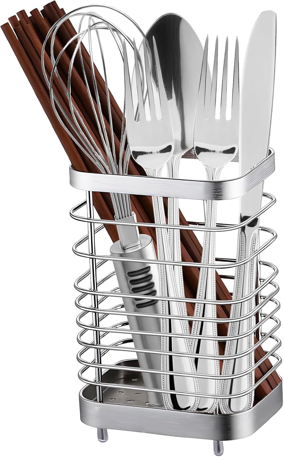 Utensil Holder, Stainless Steel Utensil Drying Rack with Detachable ...