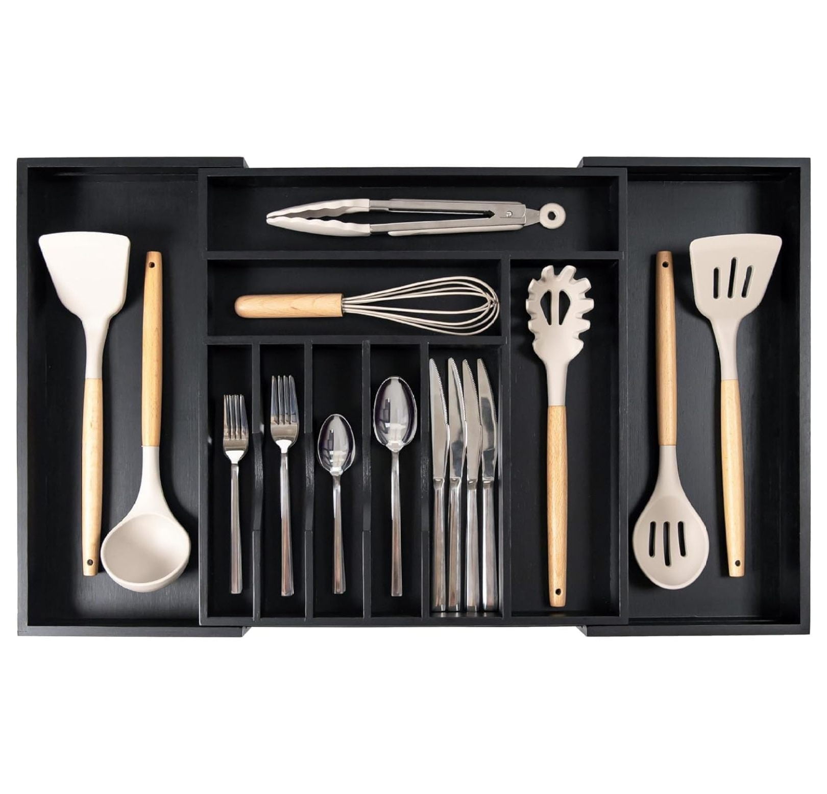 Utensil Organizer Silverware, Flatware for Kitchen Drawers, Food-Safe ...