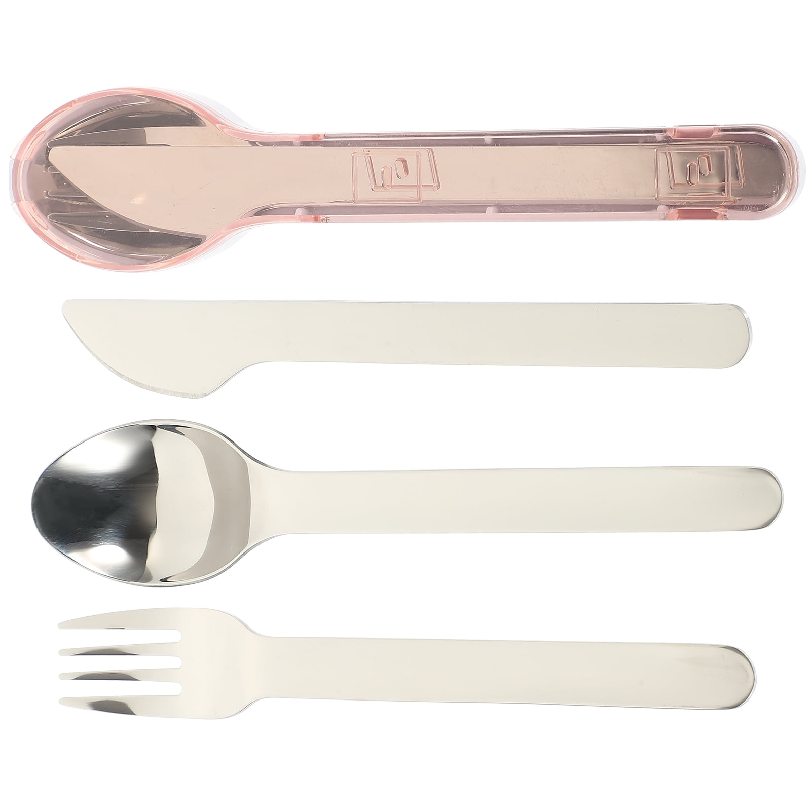 Utensils Flatware Travel Kit Cutlery Spoon Set Portable with Case ...