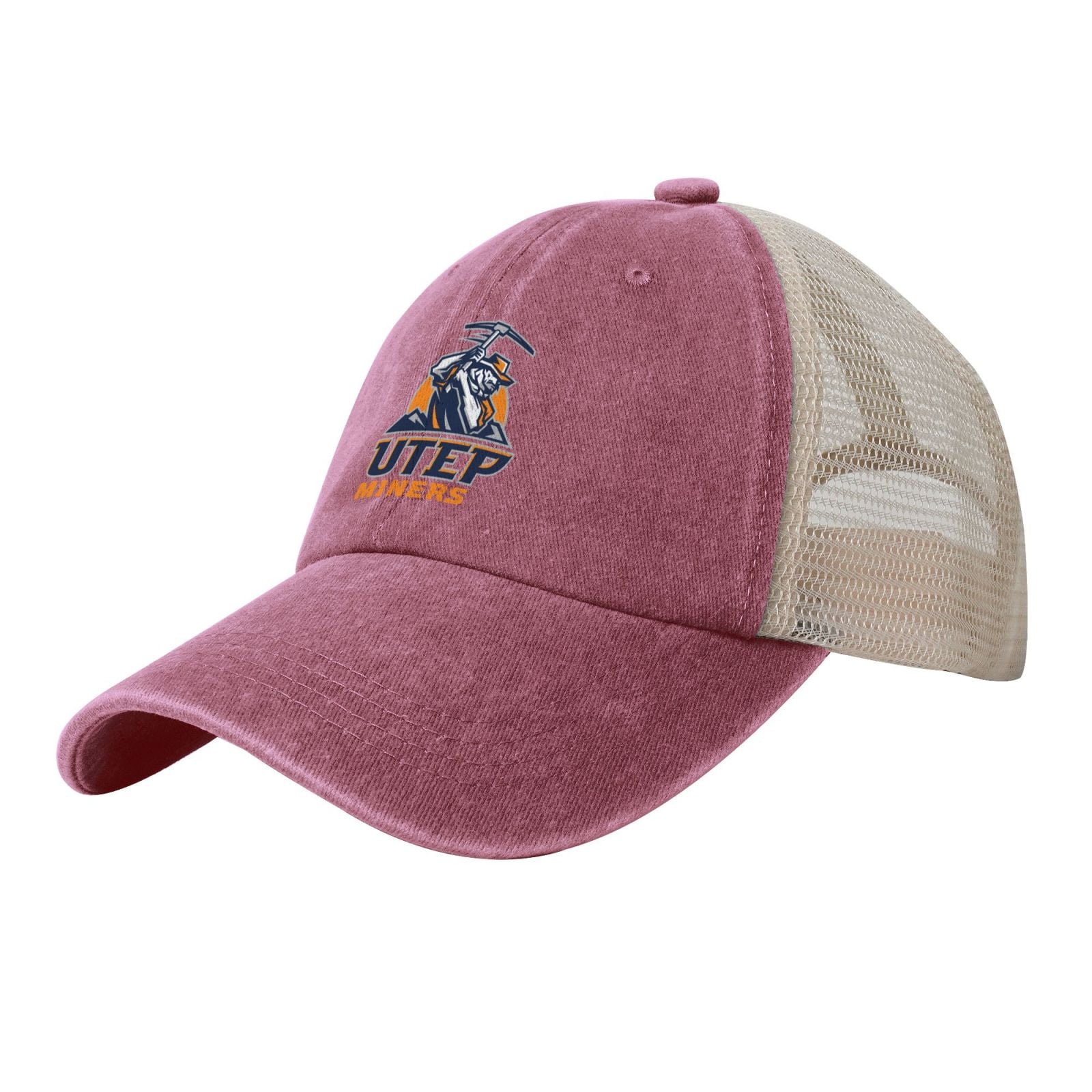 Utep Miners Cowboy Vintage Mesh Baseball Cap - Trucker Hat With ...