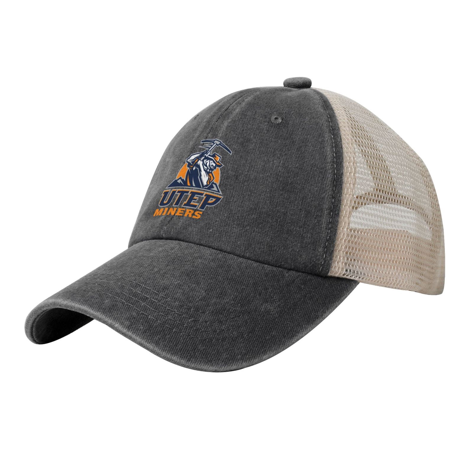 Utep Miners Cowboy Vintage Mesh Baseball Cap - Trucker Hat With ...