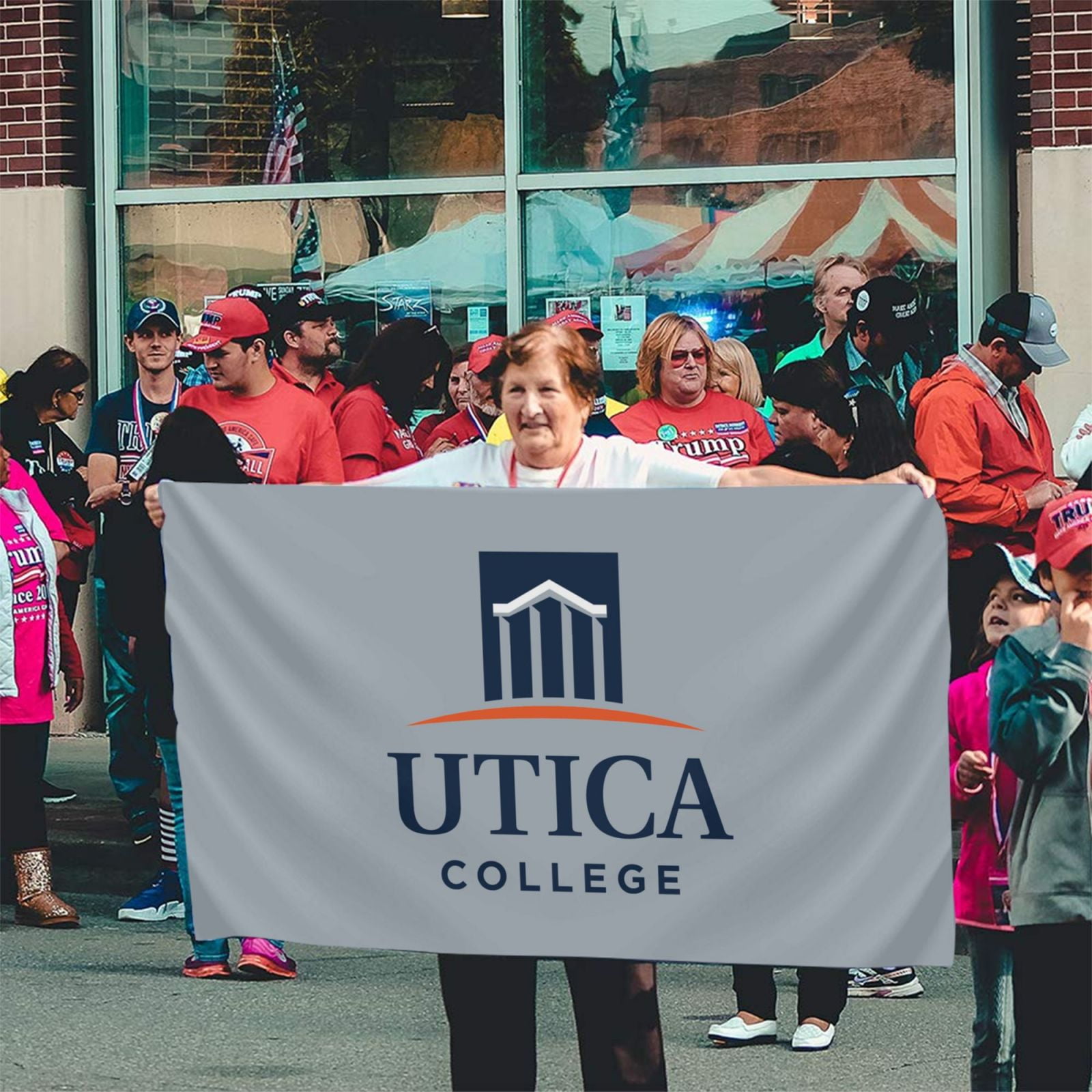 Utica College Logo Banner Breeze Flag Outdoor Flags Home Flag Garden ...