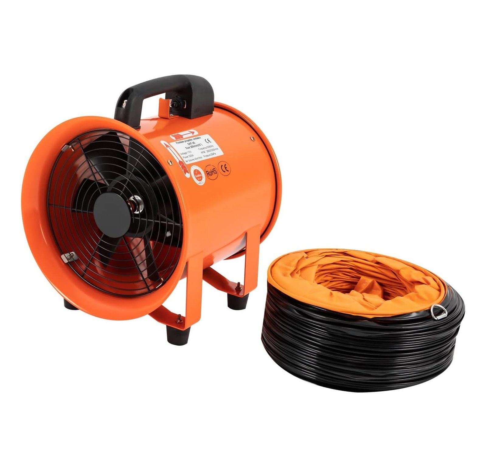 Utility Blower Exhaust Fan, 10-Inches, 320W 1518 CFM High-Velocity ...