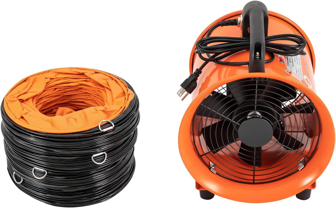 Utility Blower Exhaust Fan, 10-Inches, 320W 1518 CFM High-Velocity ...