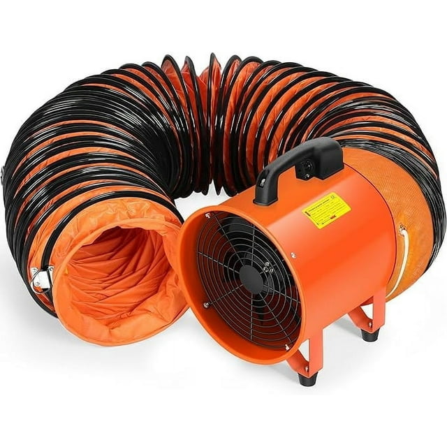 12 Inch Utility Blower/Exhaust, 1900/2800r/min Modes, High Velocity ...
