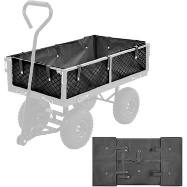 Garden Star 700lb Capacity, 38” x 20” Towable Mesh Garden Utility Cart ...