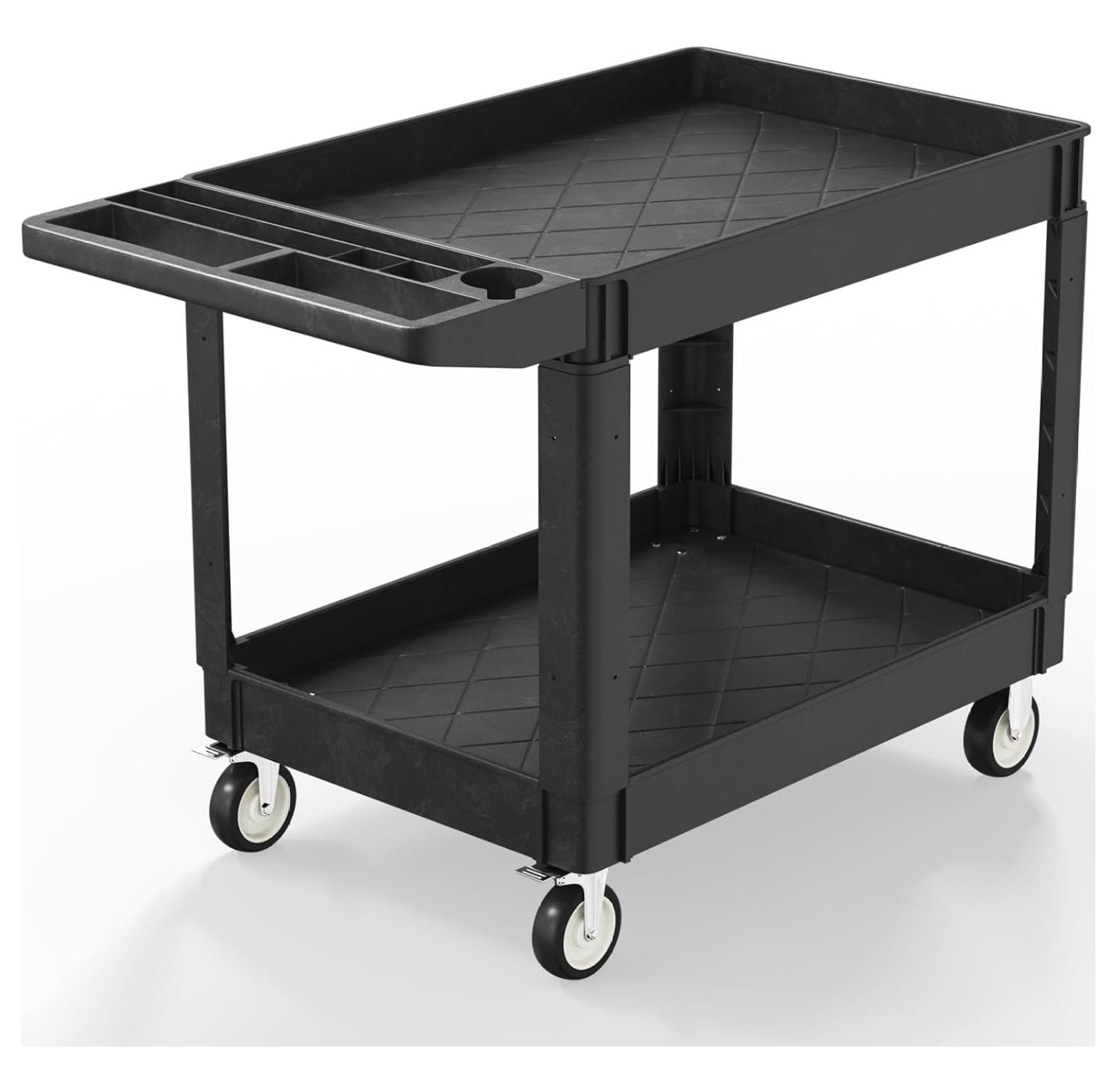 Utility Cart on Wheels, 1000 lbs Capacity Rolling Service Cart, 45 x 25 ...
