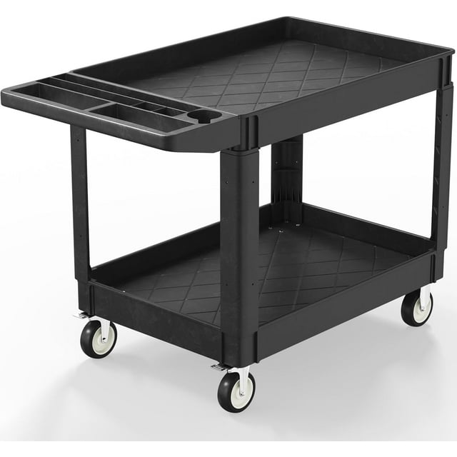 Utility Cart on Wheels, 1000 lbs Capacity Rolling Service Cart, 45 x 25 ...